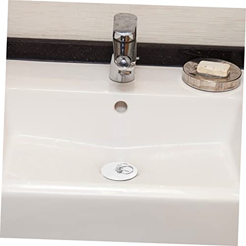 SOESFOUFU 9 Pcs Sink Stopper Bathtub Accessories Bathtub Drain Stoppers Hard Case with Foam Hotel Bathtub Clog Tool Kitchen Drains Stopper Bath Tub Accessories Water Stopper Silver Rubber