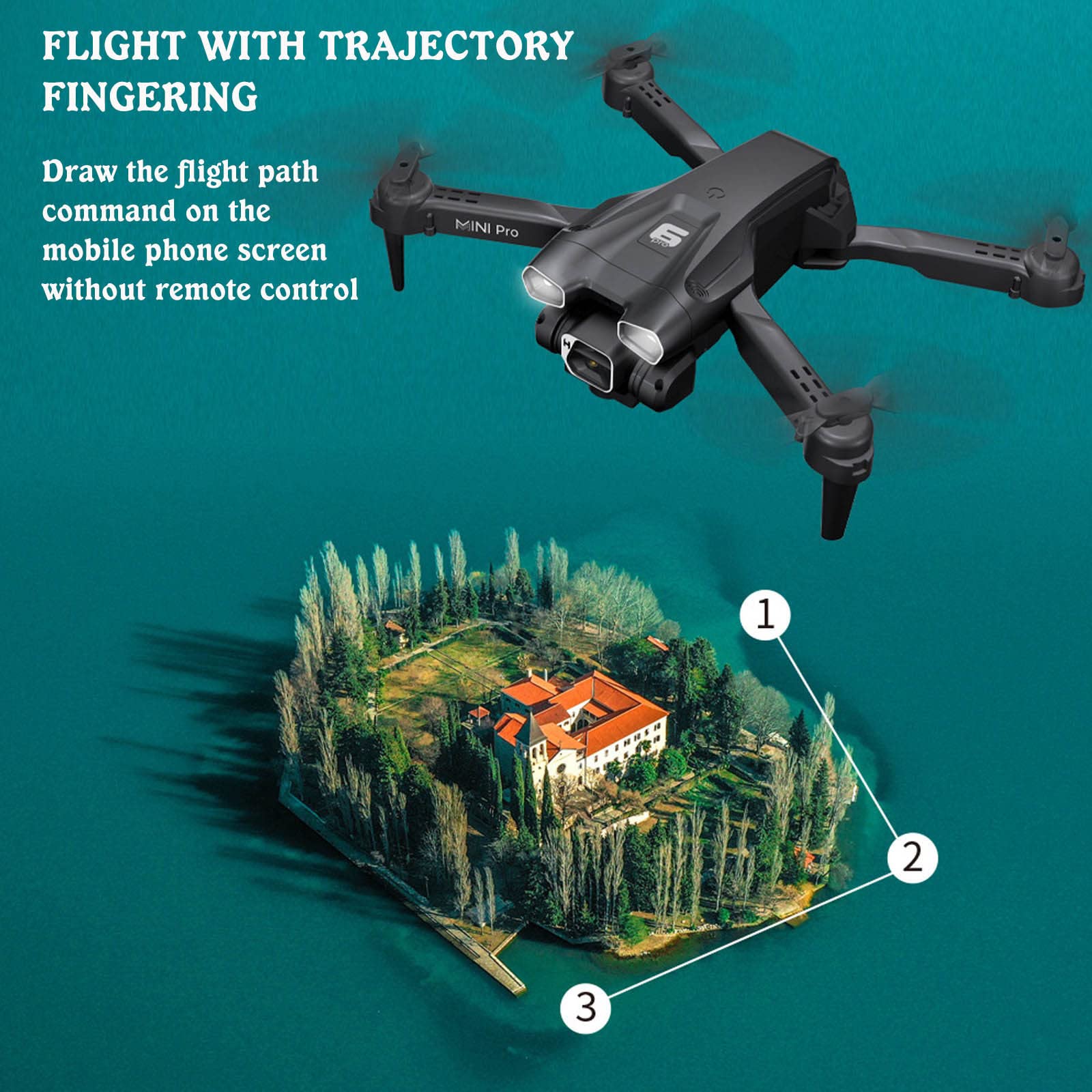 Firzero Drone with 4K HD Camera for Adults/Kids, 2023 Foldable RC Quadcopter Drone for Beginners, Remote Control Intelligent Aircraft with WiFi FPV Live Video, APP Control, One-Key Return (C)