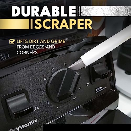 The Crown Choice Grout Cleaning Brushes Set (3 Pack) β Deep Cleaner Small Multi-Purpose Scrub Brush Set with Stiff Nylon Bristles to Clean Corners, Spaces, Tile, Shower, Window, Door Track, Floors