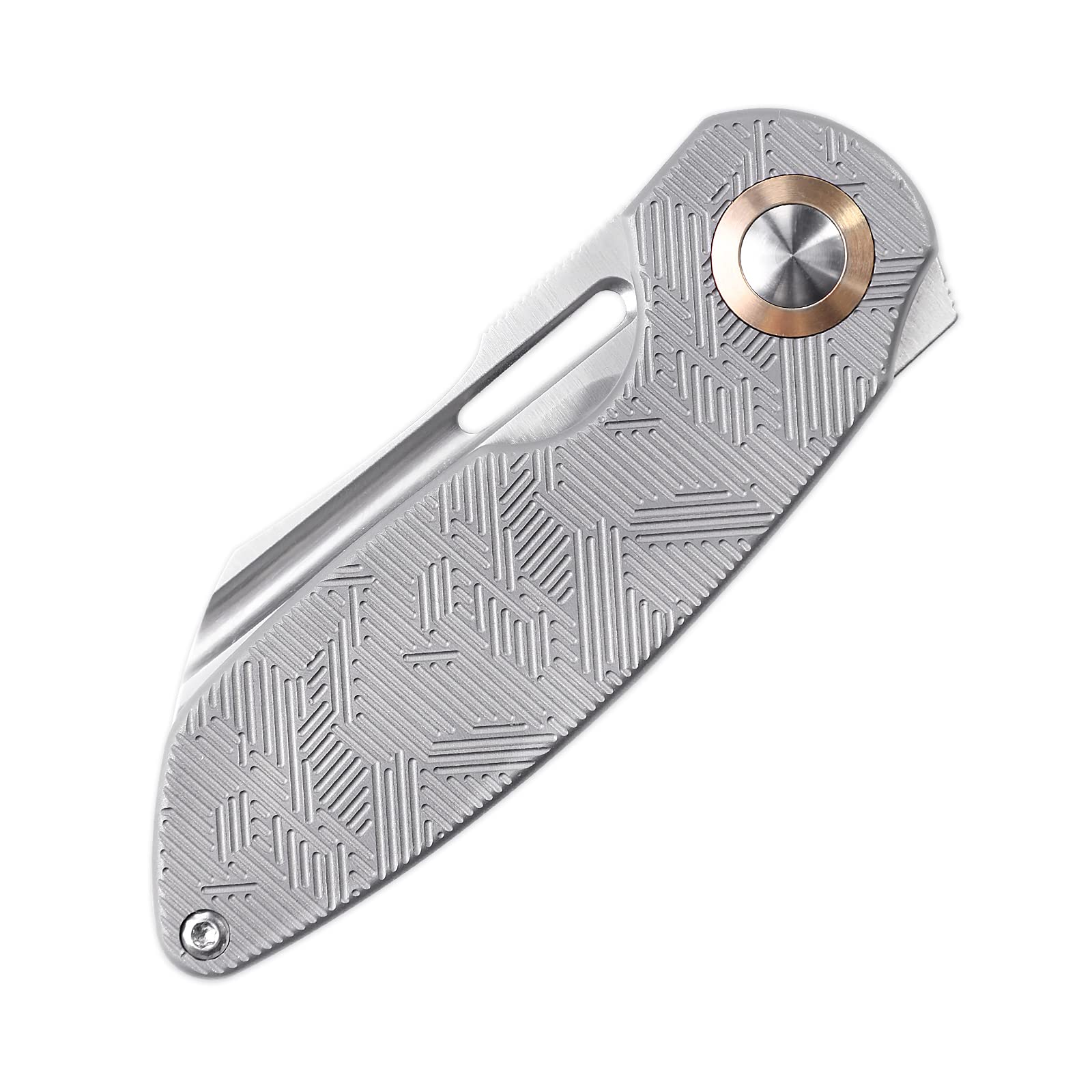 Kizer OCTOBER Folding Knife 2.91 Inches 20CV Blade Steel Pocket Knife Titanium Handle Ki3569A1