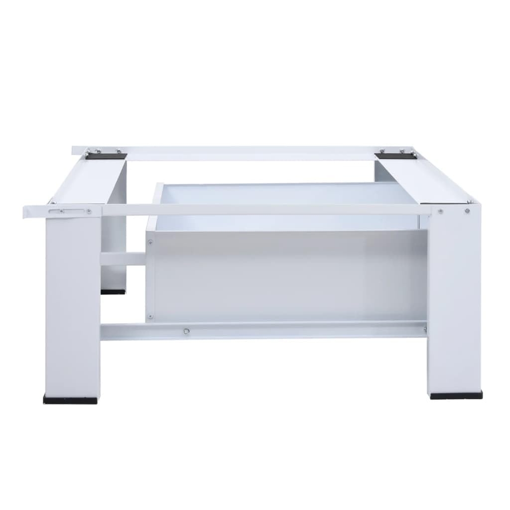 GOLINPEILO Washing Machine Pedestal Base Stand with Drawer Storage, 27.2"x27.2"x12.8", Mini Refrigerator Cabinet Stackable Kit Utility Room, Load Capacity: 220.5 lb, Large Size/Single