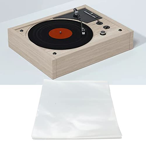 KUIDAMOS Resealable Vinyl Record Outer Sleeves, Protective 50Pcs OPP Dust Free Vinyl Record Sleeves Professional Keep for 12in Records