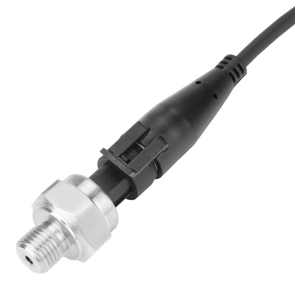 G1/4" Pressure Transducer Sensor Input 5V Output 0.5-4.5V / 0-5V Accuracy Analog Sensor Output for Water Gas Oil(0-150PSI)
