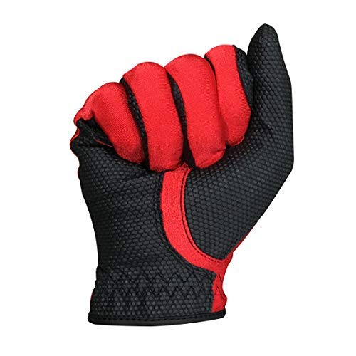 FiT39 Right Hand Golf Gloves (RD/BK, SS)