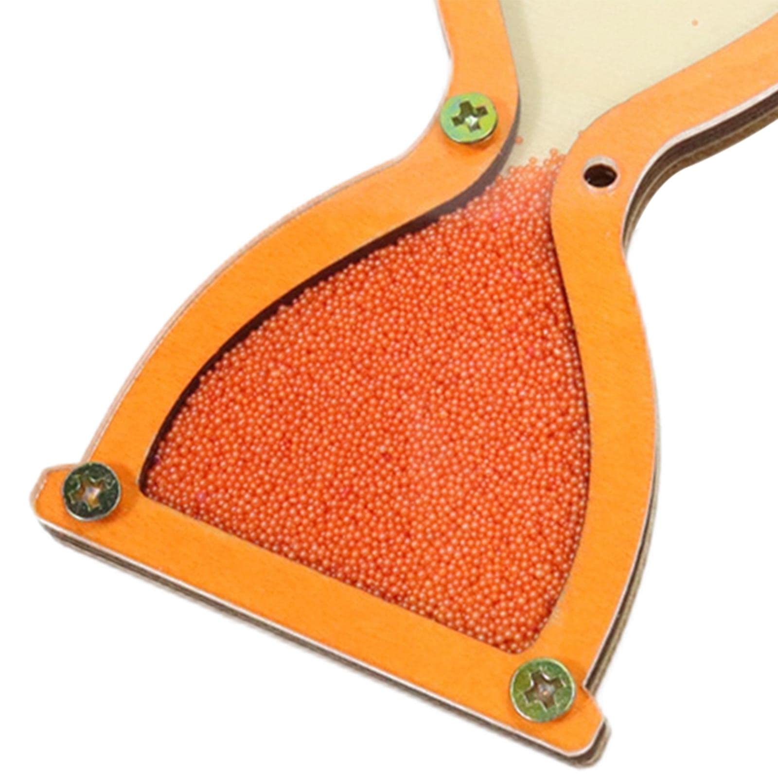 Gazechimp Wooden Busy Board Hourglass Toy Puzzle Fine Motor Skills Sensory, Orange