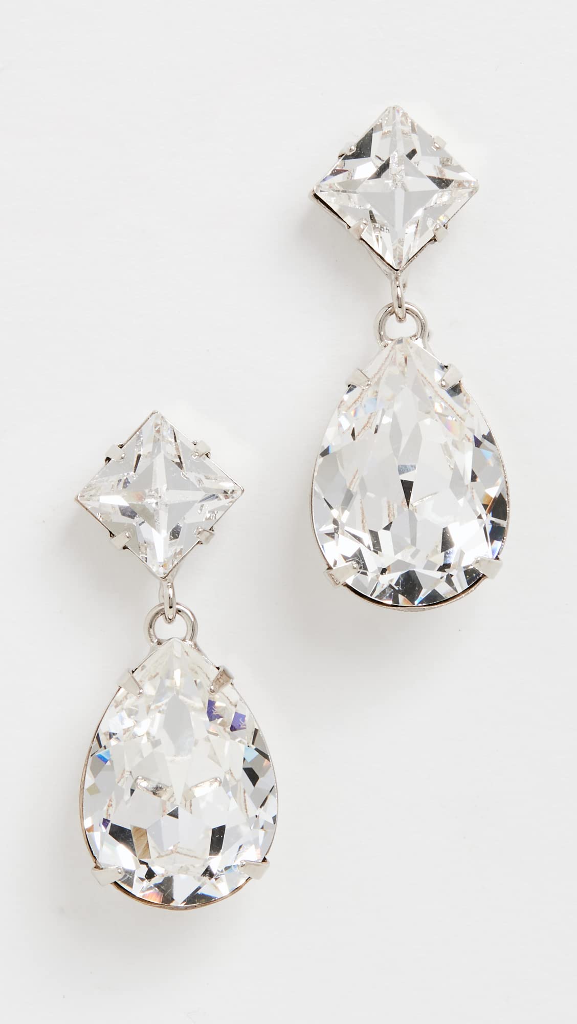 Jennifer Behr Women's Ramona Earrings, Crystal, Clear, One Size
