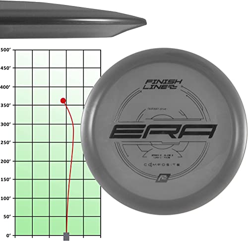 Infinite Discs Finish Line Era in Composite | Neutral Control Driver for Disc Golf [Color Shade & Stamp Color May Vary] (173-176 Grams, Purple)