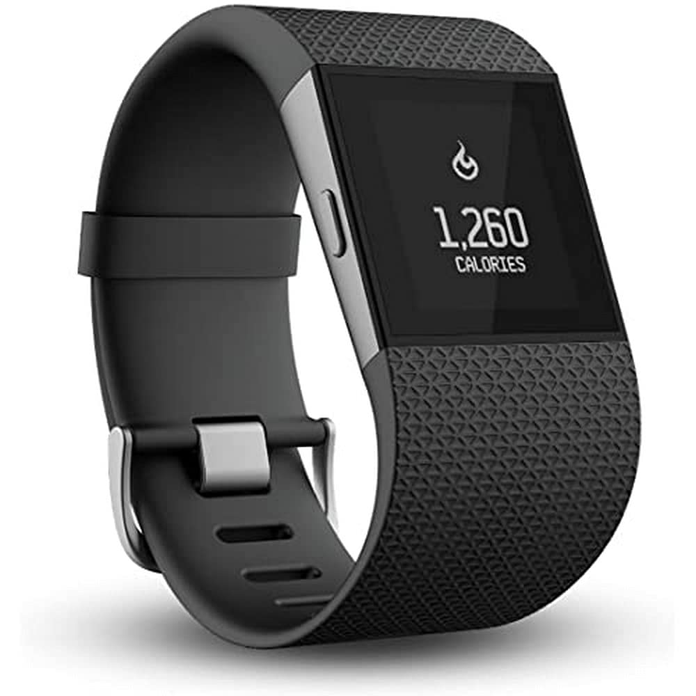 Fitbit Surge Fitness Superwatch, Black, Large (International Version)