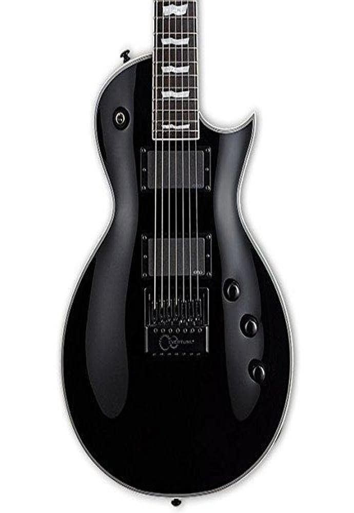 ESP LTD EC-1007 Eclipse Evertune 7-String Electric Guitar, Black