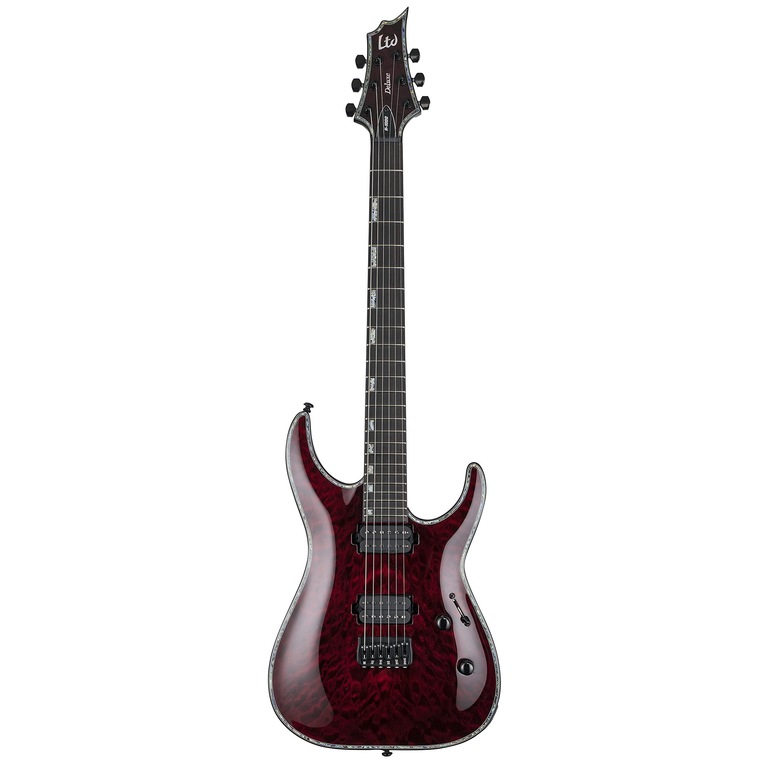 ESP LTD H-1001 Electric Guitar, See Thru Black Cherry