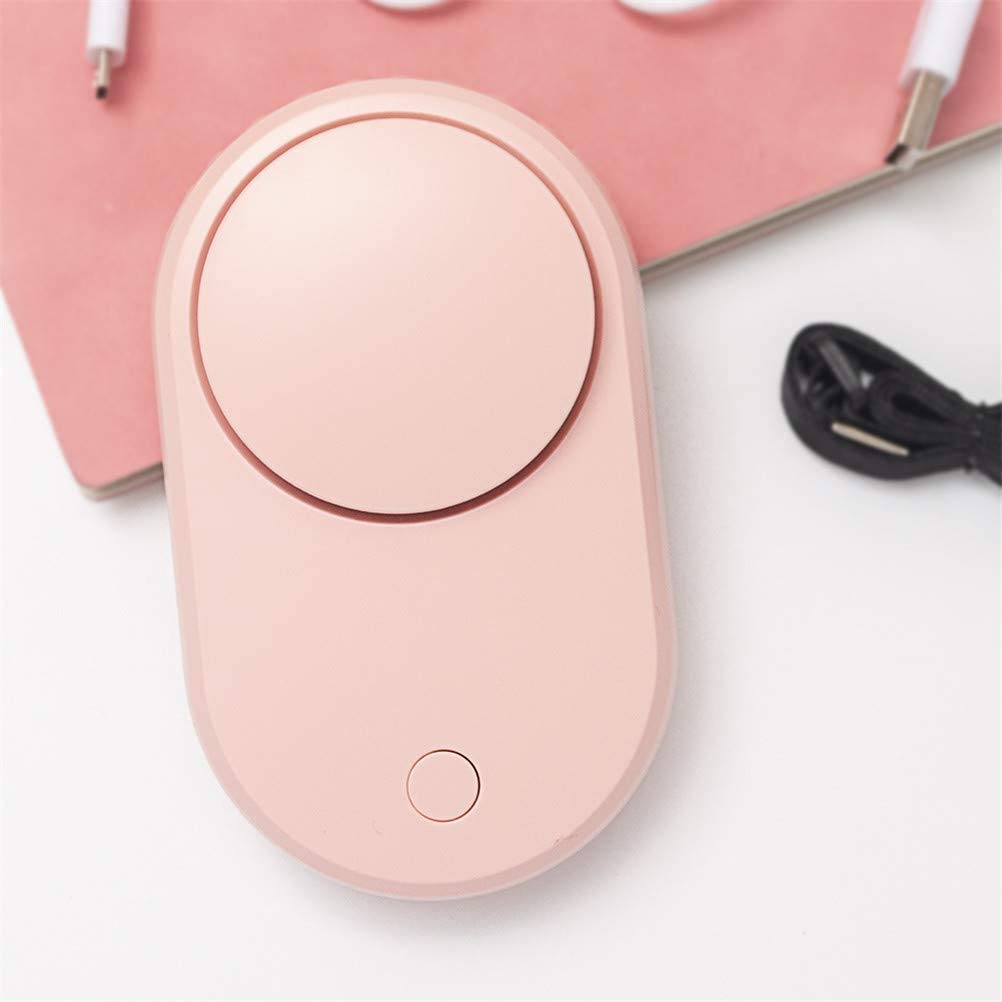 Feugole USB Mini Fan Air Conditioning Blower for Eyelash Extension Rechargeable Electric Fan Portable Small Dryer with 4 Sizes Cartoon Eyes Stickers