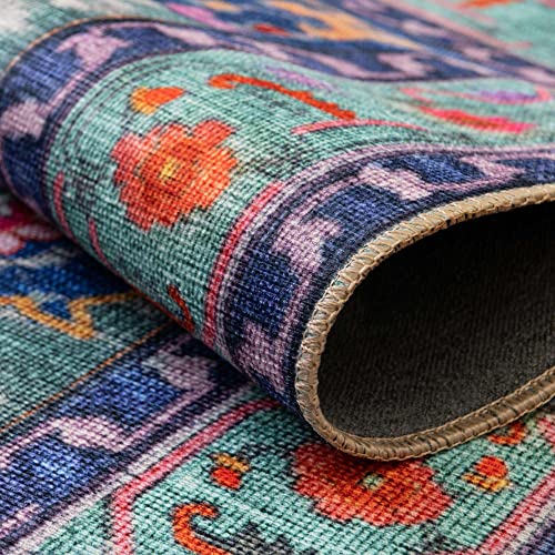 Rugs.com Timeless Collection Rug – 6' x 9' Blue Flatweave Rug Perfect for Bedrooms, Dining Rooms, Living Rooms
