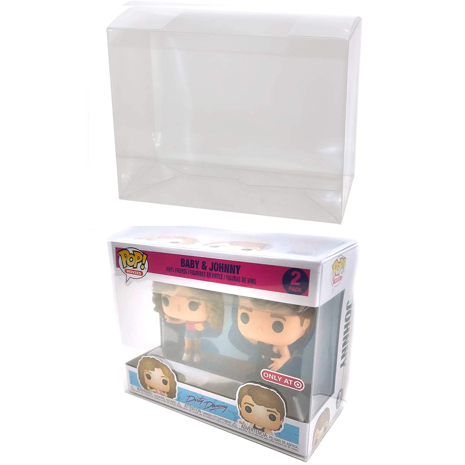 Gosu Toys Clear Plastic Protector Case Compatible for 2-Pack Funko Pop Figures (5 Pack)