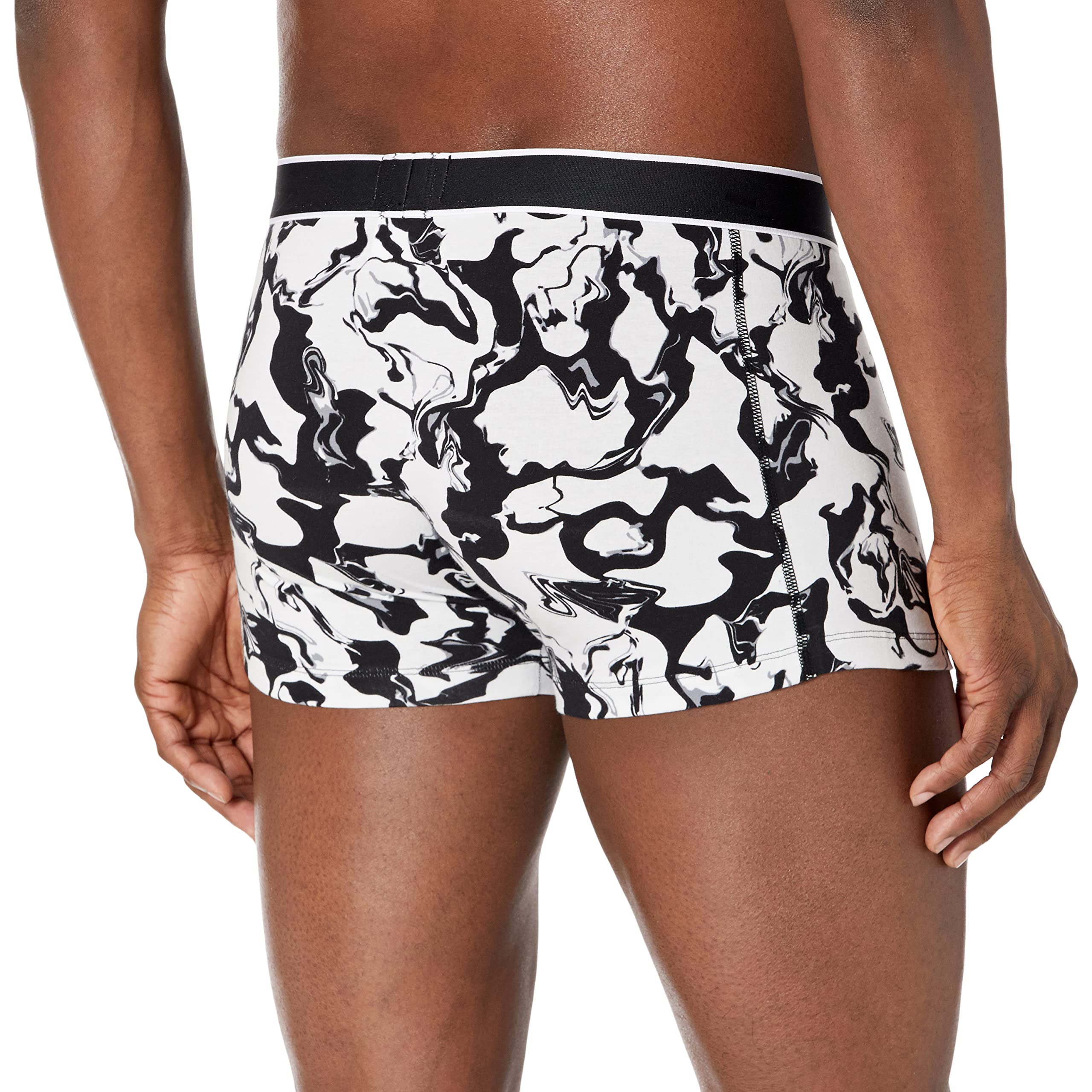 HUGO Boss Men's Trunk 24 Print, Black Oil, Medium