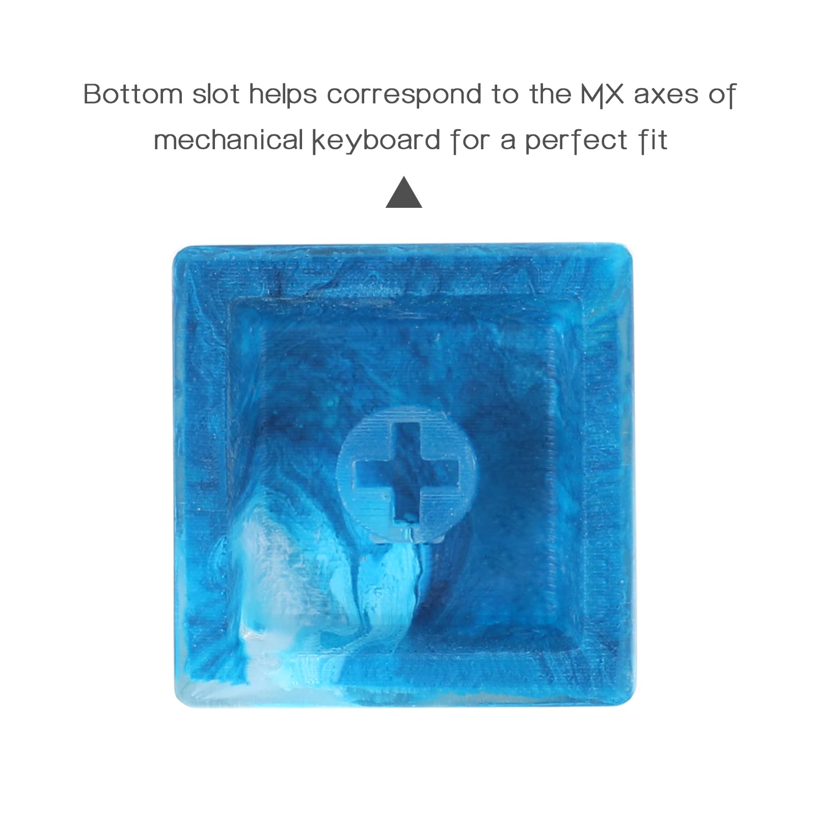 Pearlead Resin Backlit Keycap SA Profile Keycap R4 Keycap Esc Keycap Gaming Keyboard Keycap DIY Replacement Keycap for Mechanical Keyboard MX Switch Bluebell