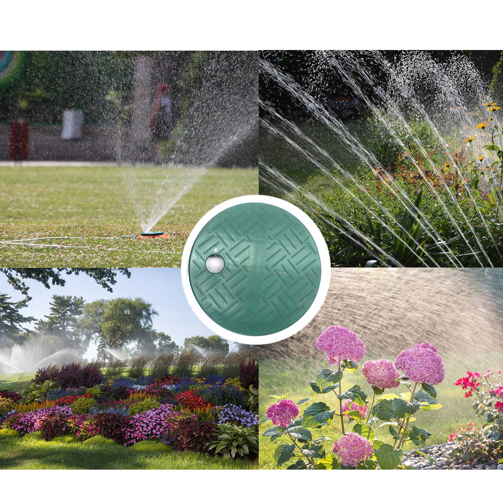 HuanShiJingXuan 6 Pack Valve Box Cover Strong Bearing Capacity 6 Inches Universal Round Valve Box Cover Lid Durable Valve Boxes Lid Replacement for Outside Sprinkler System Yard Irrigation System