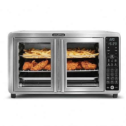 Gourmia XL Digital Air Fryer Toaster Oven with Single-Pull French Doors