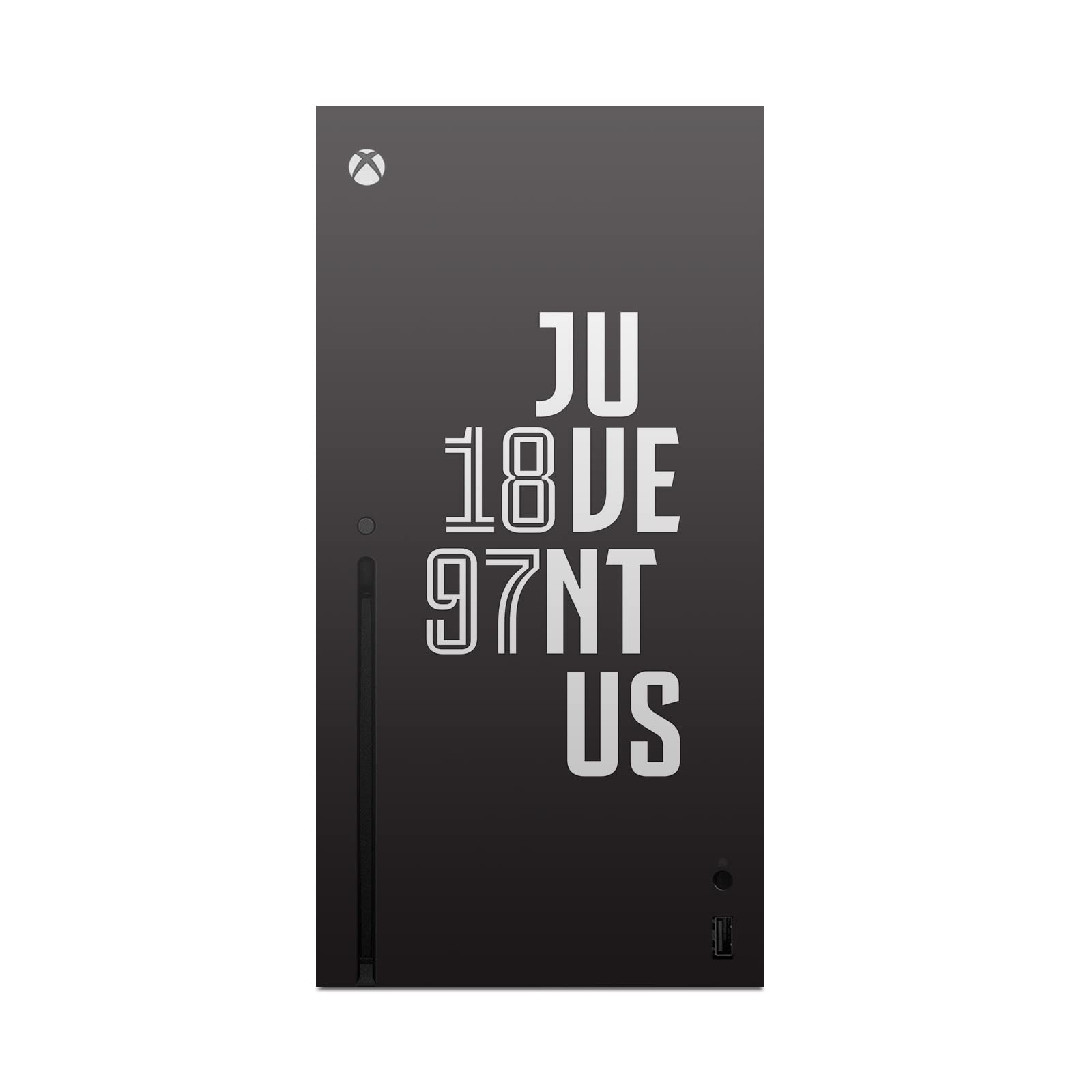 Head Case Designs Officially Licensed Juventus Football Club Typography Art Matte Vinyl Sticker Gaming Skin Decal Cover Compatible with Xbox Series X Console and Controller Bundle
