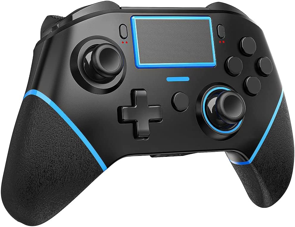 Ibotomo Wireless Controller for P4 Game Controllers with User-Defined Buttons/Back Button/Turbo(15 shoots/s)/6-axis Motion Control/Dual Vibration/Stereo Headset Jack/Touch Pad Controller