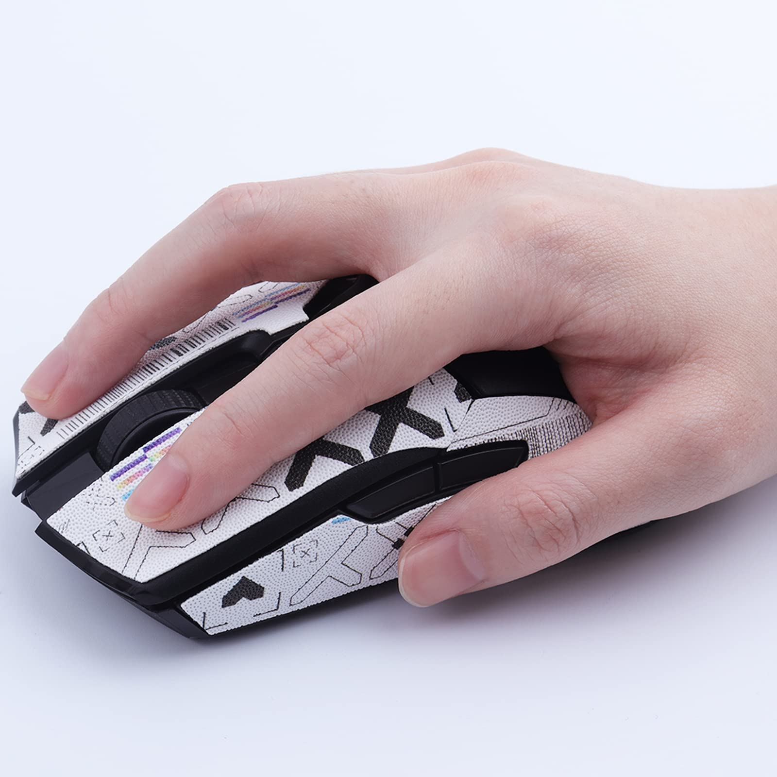 Hyekit Mouse Grip Tape for Logitech G PRO X Superlight Anti-Slip Grip Tape for Mouse - Sweat Resistant - Easy to Use Self-Adhesive Design - Pre-Cut - Professional Mice Upgrade Kit(White)