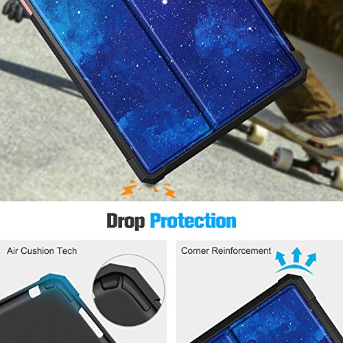 Fintie Case for All-New Fire HD 8 and Fire HD 8 Plus Tablet (10th Generation, 2020 Release) - [Flex Stand] Slim Folding Protective Cover with Soft TPU Back Shell, Auto Sleep/Wake, Starry Sky