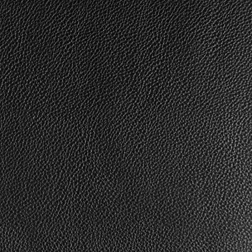 PU Fabric Leather, 1.6mm Thick, Faux Synthetic Leather Material Sheets for Upholstery Craft, DIY Sewing, Sofa, Chair, Handbag, Wallet, Hair Bow, Repairing (1 Yards(54" x 36" ), Black Lychee Pattern