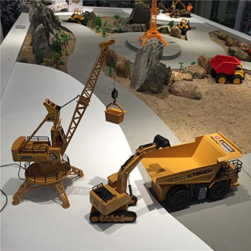 IFOTIME Engineering Gifts Set DIY Control Vehicle Toy Tower Electric Kid Remote Helicopter Looping (Yellow, One Size)