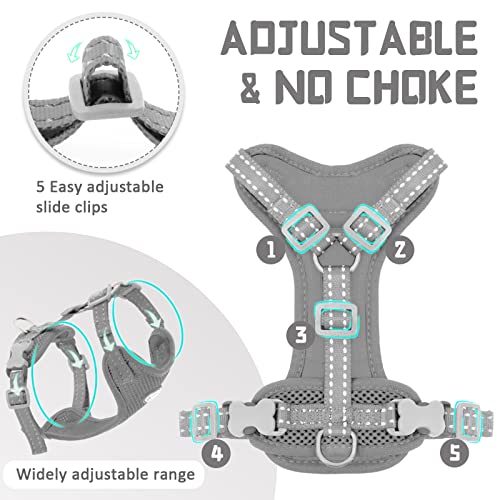 Supet Cat Harness and Leash for Walking Escape Proof, Adjustable Harness for Cats, Easy Control Small Cat Harness for Medium Large Kitten and Dogs