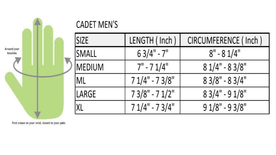 Head Down Golf Men's Black Cabretta Premium Golf Glove (Large)