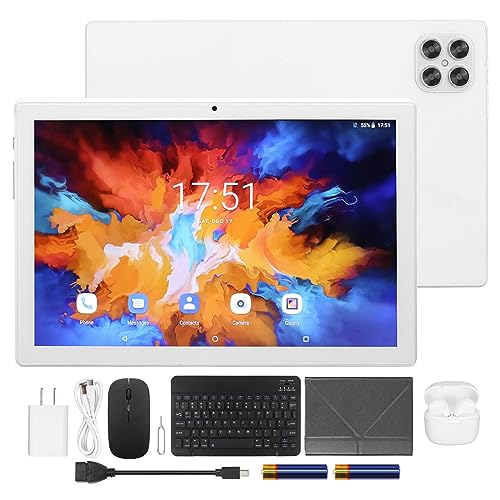 Honio Business Tablet, 4G LTE 10.1 Inch Tablet 1920x1200 US Plug 100‑240V 2 in 1 (#1)