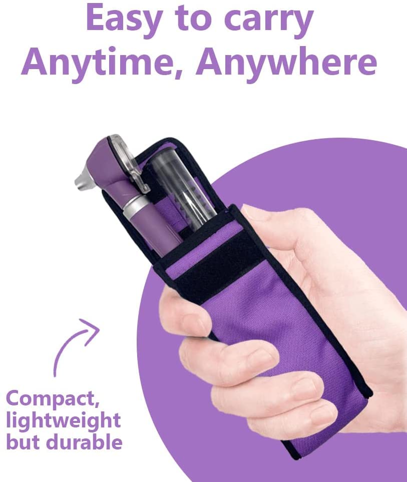 OdontoMed2011® Mini Otoscope Fiber Optic Examination + Free Bulb (Purple)