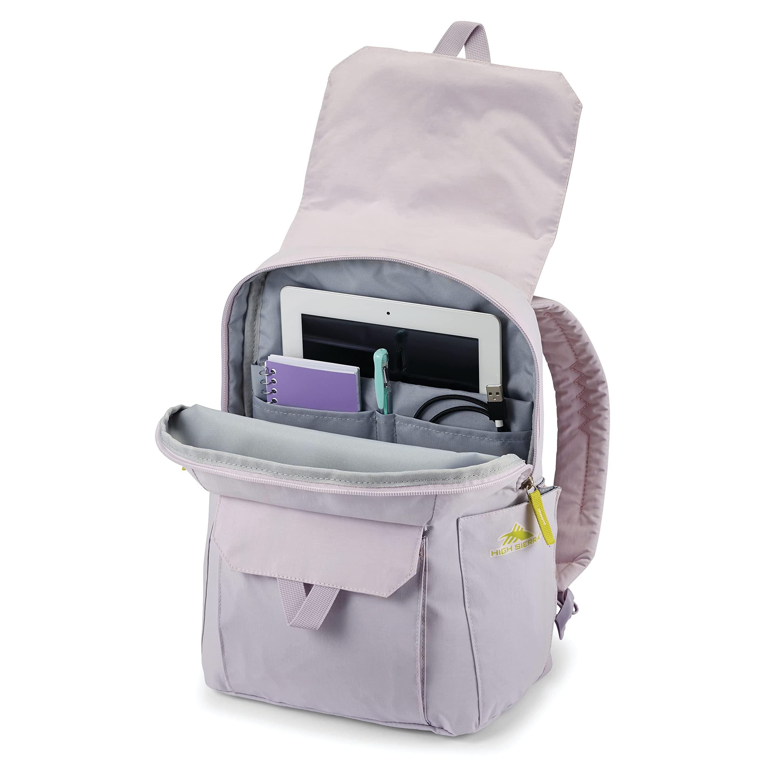 High Sierra Swerve Backpack & Lunch Tote Set (True Navy/Island Ikat/White)