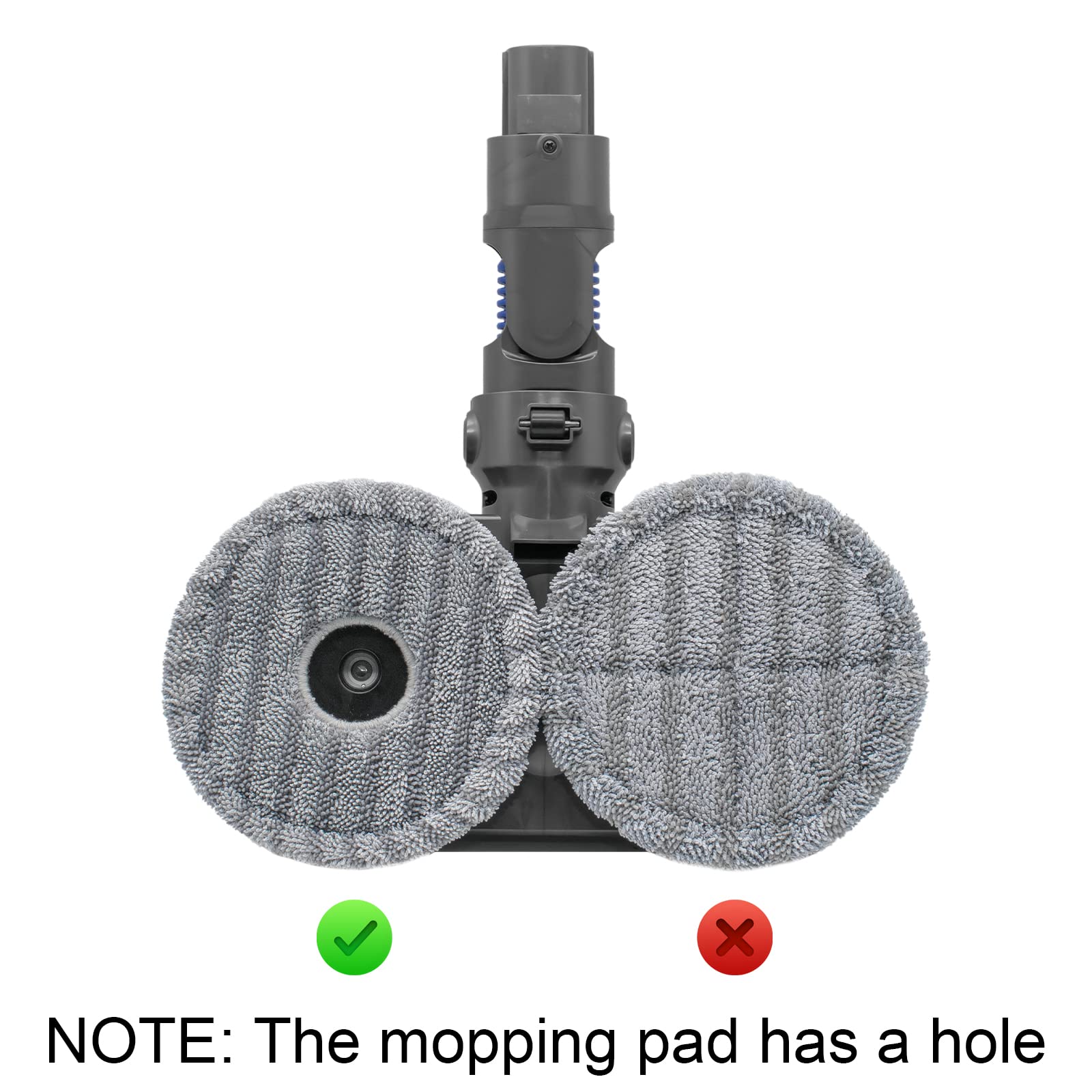 Garbage fighter Electric Mop Head Attachment for Dyson V7 V8 V10 V11 V15 Wireless Vacuum Cleaner Wet & Dry Mop Cleaning Head Floor Brush Replacement Parts