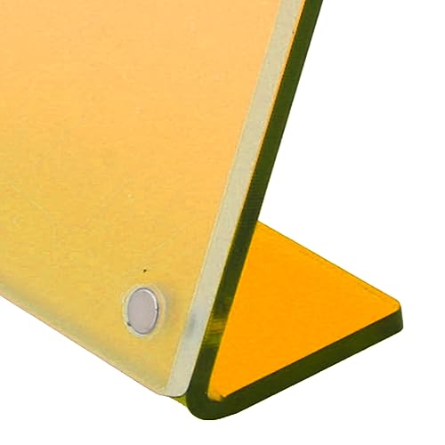 Free Standing Photo Frame, Simple Operation Slant Back Multipurpose Photo Frame for Movie Ticket Office (Orange)