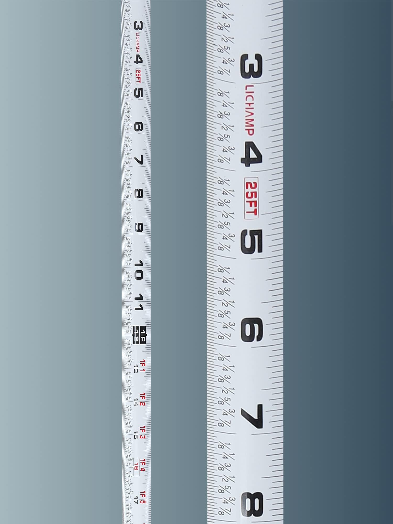 Lichamp Pink Tape Measure 4 Pack, 10ft 16ft 25ft Tape Measure Set with Soft Tape Measure, 10ft x 5/8in, 16ft x 3/4in, 25ft x 1in, 04MXPK