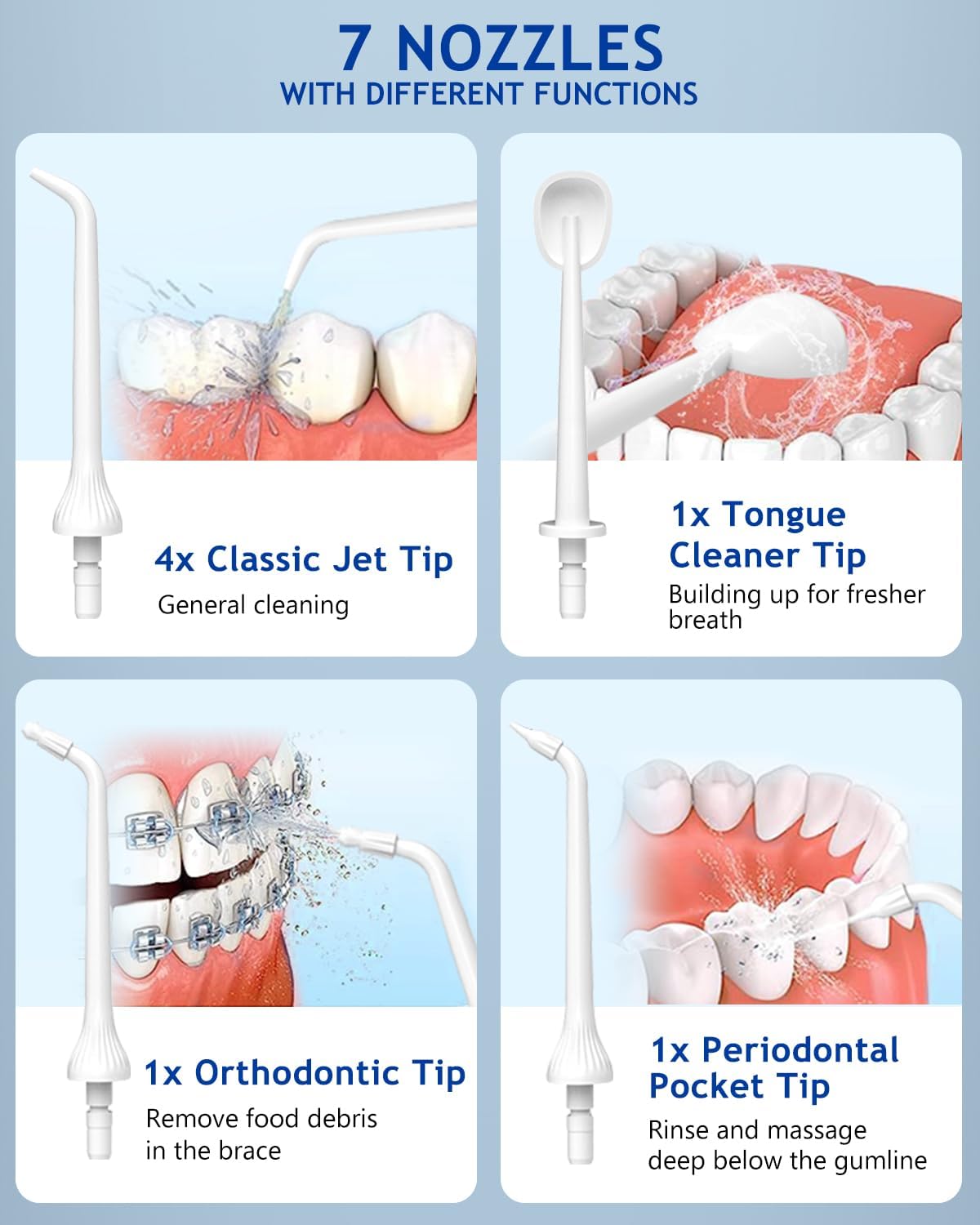 OILSAO Electric Toothbrush with Water Flosser,350ML Professional Flossing Toothbrush Electric Flosser Combo 2-in-1 Brushing & Flossing for Teeth Cleaning