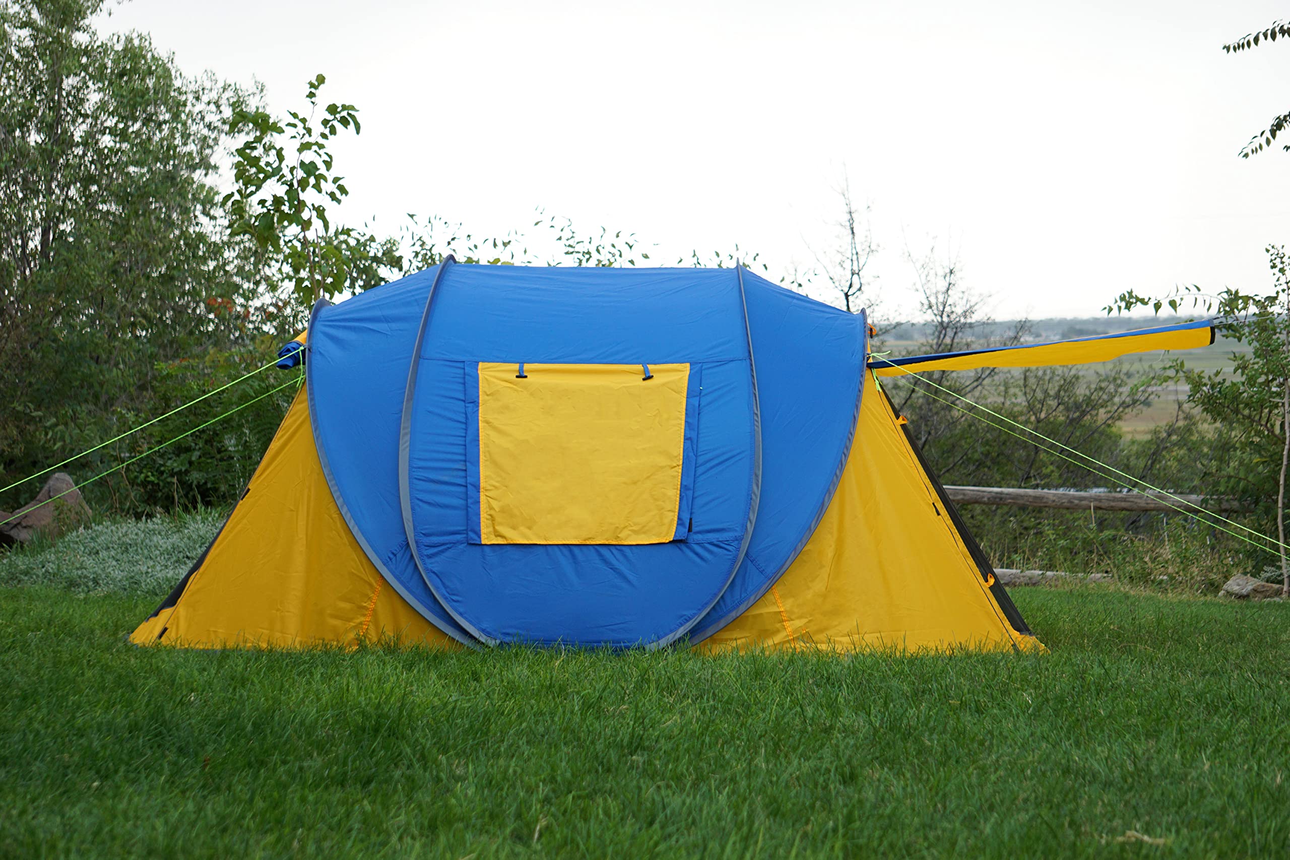 Instant Tent Pop Up Camping Folding Tent - Sets Up in Seconds Foldable Tent - Sleeps 3-4 People - Automatic Family Travel Shade Shelter