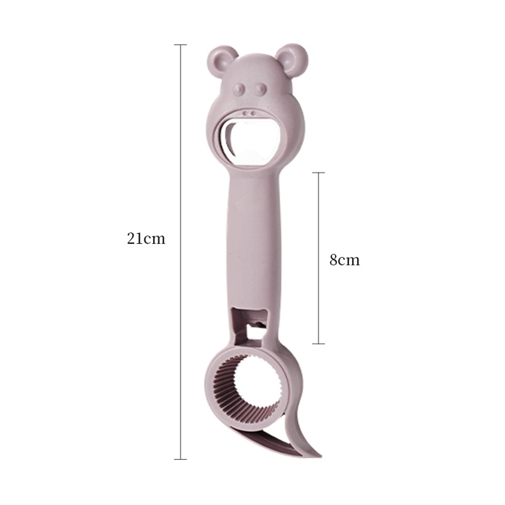 Jar Opener,4 in 1 Multi Function Can Opener Bottle,Multi Kitchen Tool for Jelly Jars,Wine,Beer and other,Bottle Opener to Protect the Nail Use for Children, Elderly and Arthritis Sufferers.(purple)