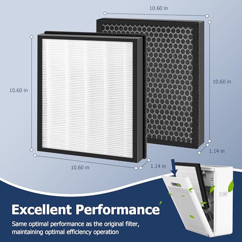 ROMON G3 Replacement Filter Compatible with AMEIFU G3 Sferf-30 (FXAP2W), VEWIOR A3, Tailulu HQZZ-260 Air Purifier, 3-in-1 H13 True HEPA, 2 Pack, White