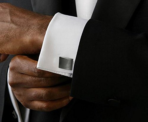 FIBO STEEL 4 Pairs Wedding Business Classic Cufflinks for Men Unique Cufflink Set Mens