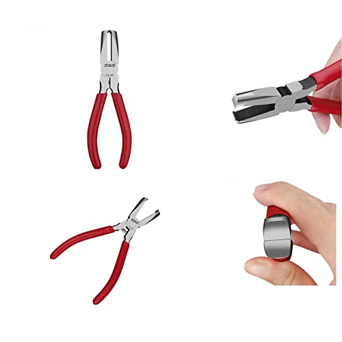 HUATOOL Guitar String Cutter Fret Wire Nipper Puller Removal Cutting Plier, Hardened Stainless Steel Jaw Flat Head, Luthier Repair and Make Special Tool DIY Guitar Bass Professional Accessories, 1Pc