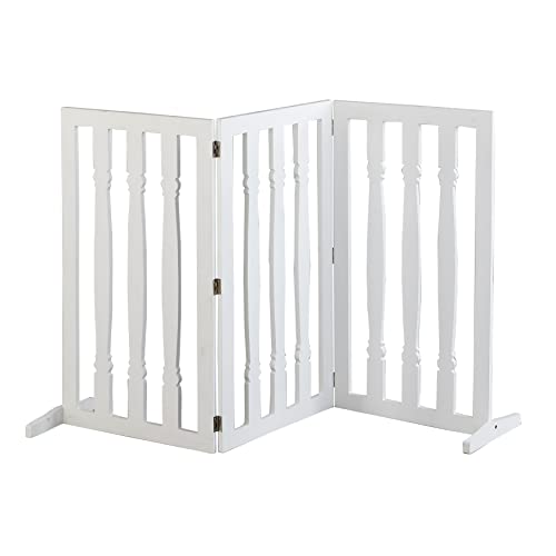 Pet Gate - Dog Gate for Doorways - White