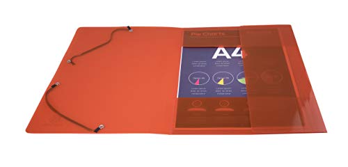 Exacompta - Ref 56701E - Translucent Polypropylene 3-Flap Elastic Folder - Crystal - Suitable for A4 Documents, 0.5mm Polypropylene - Assorted Vibrant Colours (Pack of 5)
