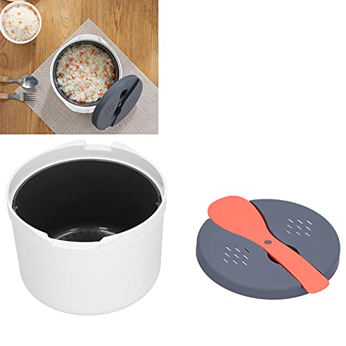 Rice Cooker Microwave,M Cuisine Rice Cooker Microwave,Small Appliances,Household Microwave Oven Rice Cooker 2 Layer Rice Steamer High Temperature Resistant Steam Pot