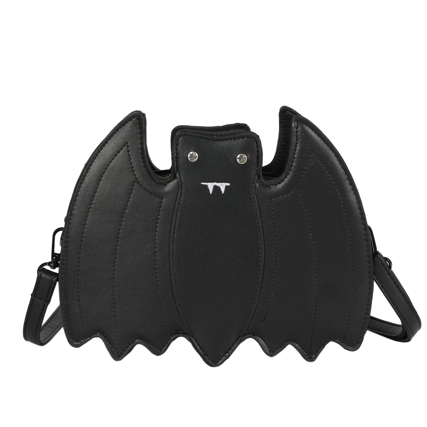 Gothic Purses Black bat bag Little Devil unique women shoulder bag (Black)