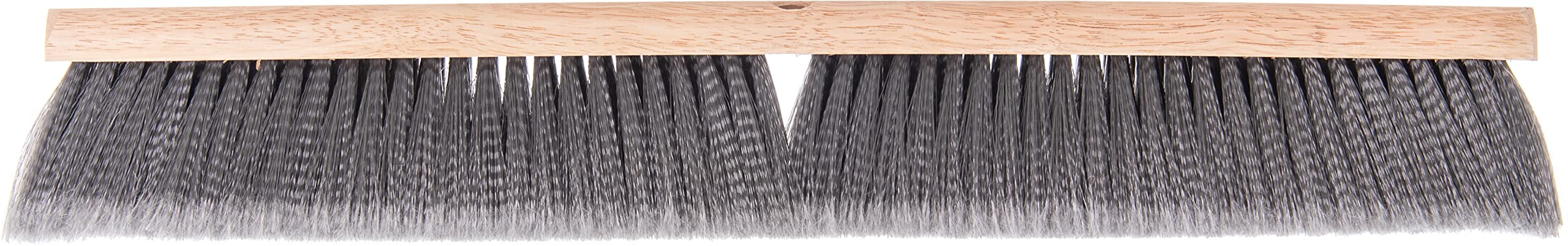 SPARTA 4501423 Flo-Pac Flagged Fine Floor Sweep, Polypropylene Bristles, 24" Block Size, 3" Bristle Trim, Gray