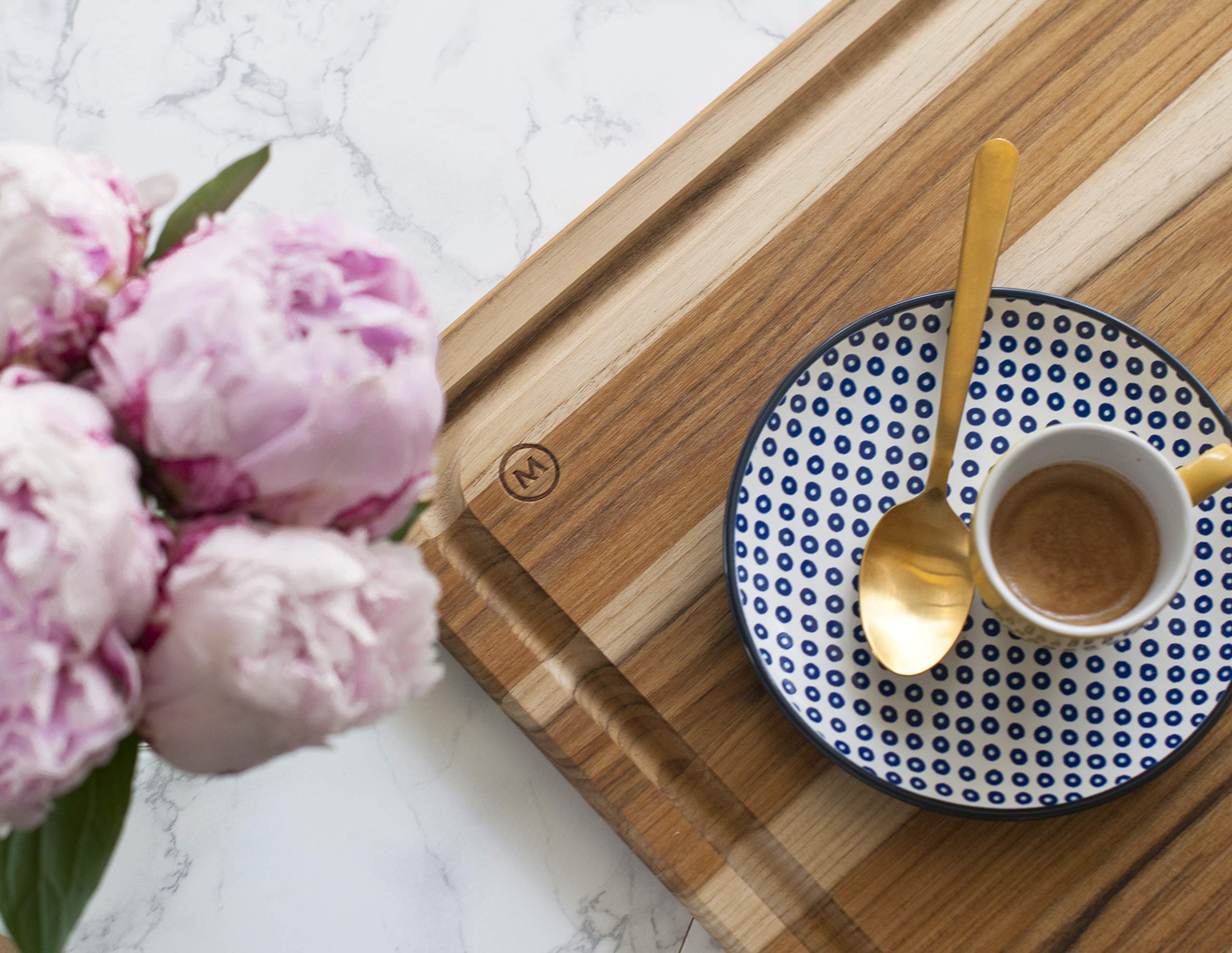 Madeira Provo Teak Edge-Grain, Carving Board - 12" x 18"