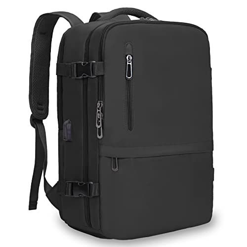 Travel Backpack for Women Men, Airline Approved Carry On Luggage Backpacks for Travel, Waterproof Laptop Backpack Casual Daypack Hiking Backpack with USB Charging Port Shoe Compartment