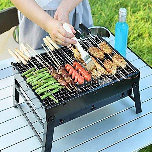 Krupasadhya Folding Portable Barbeque Grill Toaster Charcoal BBQ Grill Oven for Indoor and Outdoor