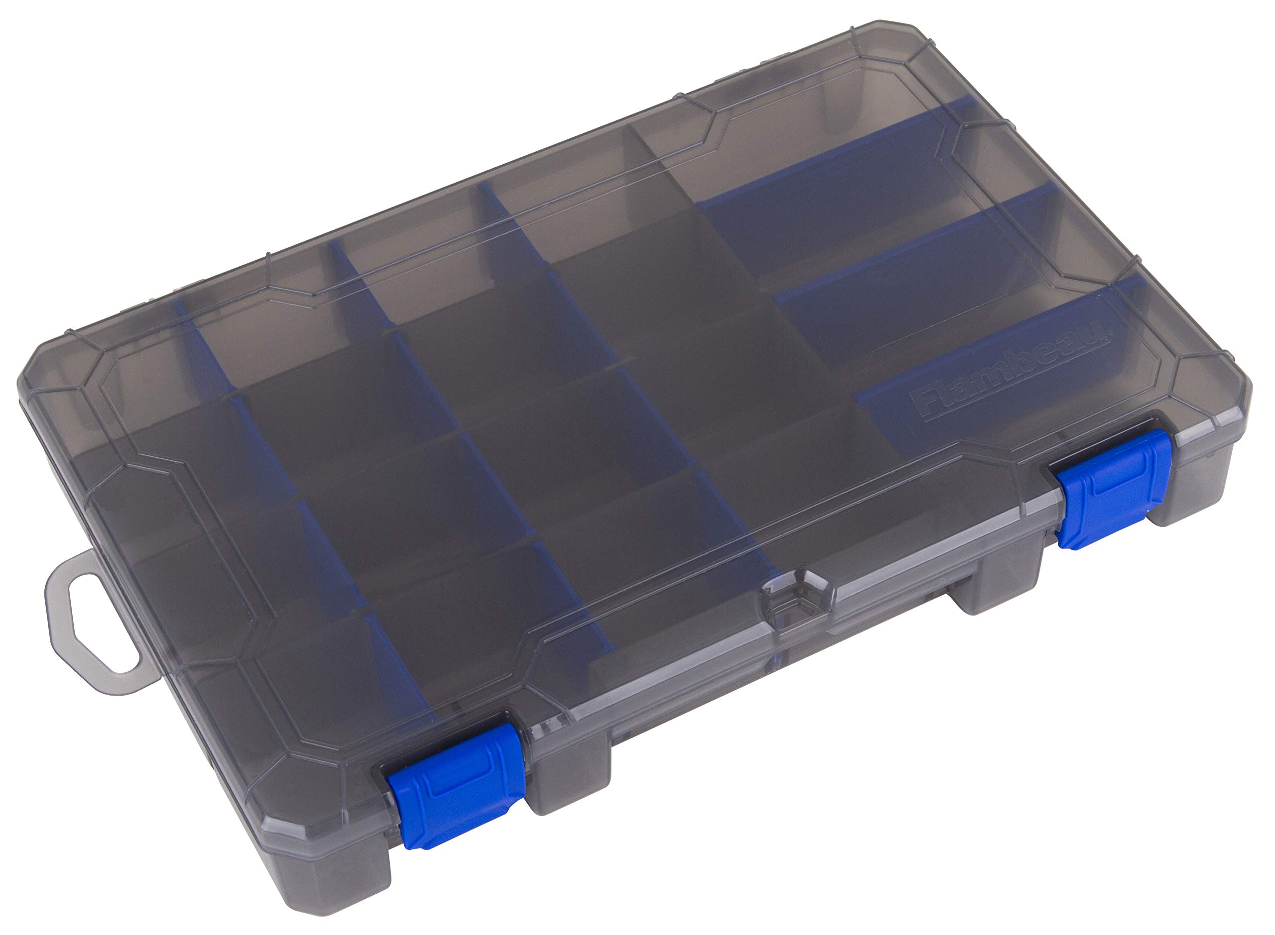 Flambeau Outdoors Zerust MAX 4004ZM Tuff Tainer-Partial Bulk Storage Compartment Section, 20 Compartments and 15 Removable Dividers-11" L x 7.25" W x 1.75" D-Fishing and Tackle Storage Utility Box